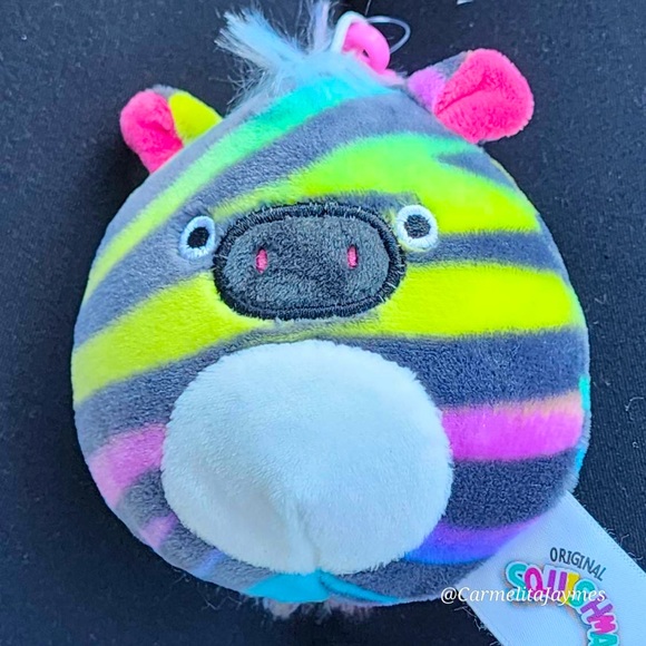 Squishmallows | Toys | Safiyah Rainbow Striped Zebra Original ...